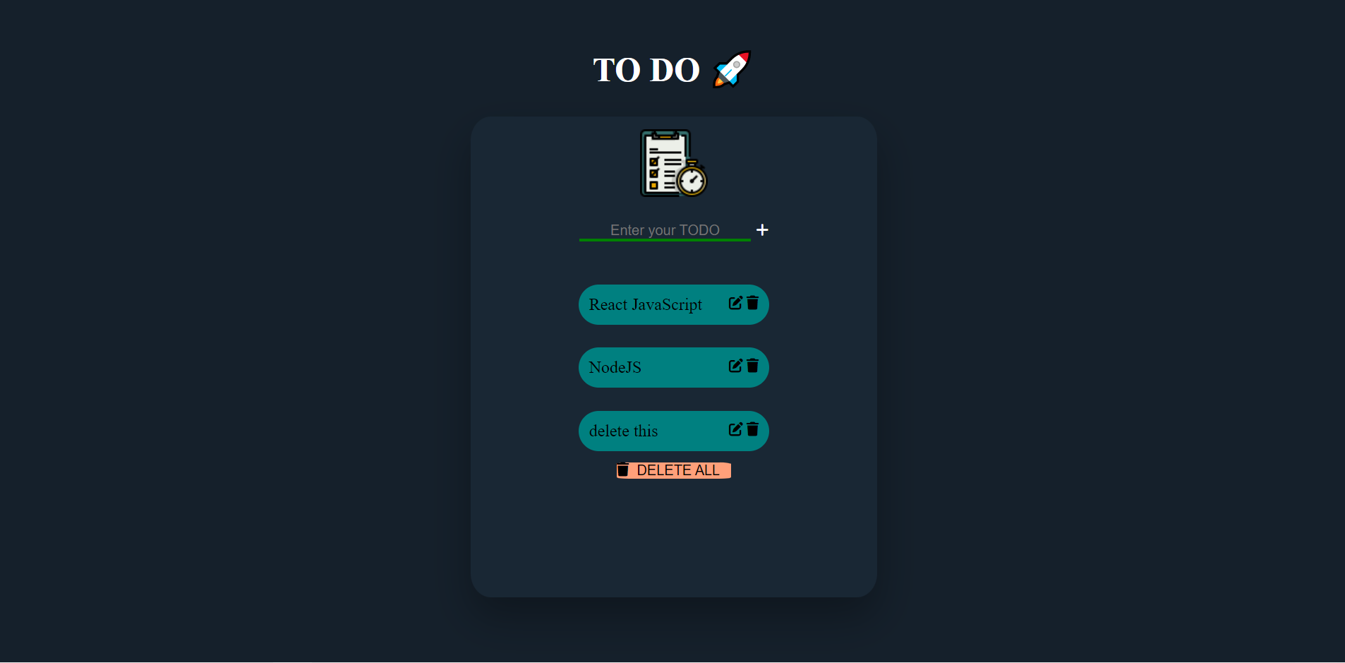 GitHub - mansi-code/Todo: React based To do application