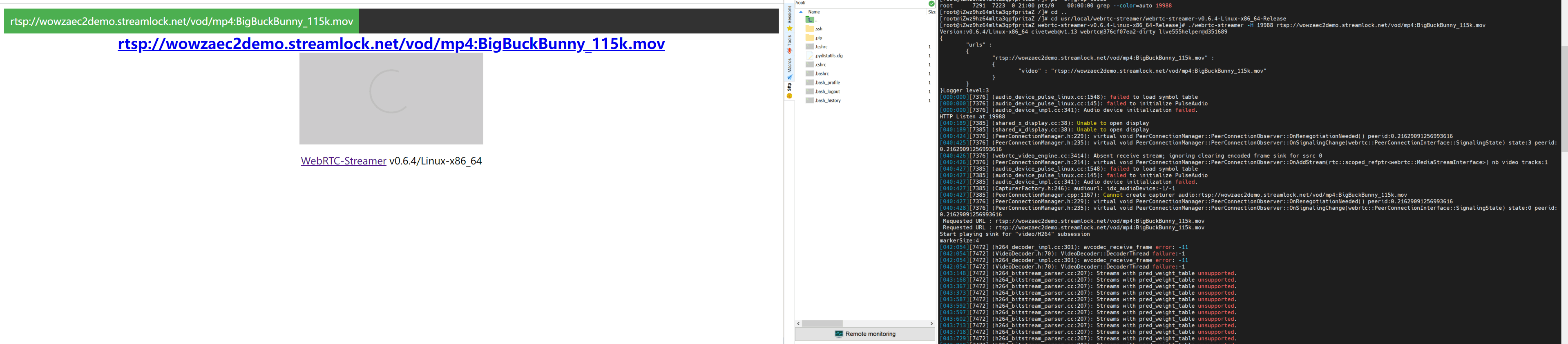 unable to open display · Issue #471 · mpromonet/webrtc-streamer · GitHub