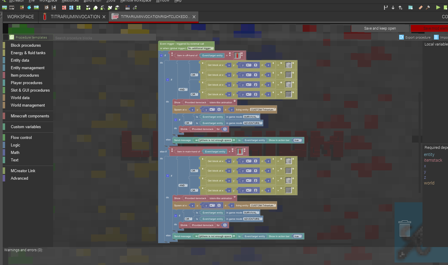 Bug with entity spawn · Issue #699 · MCreator/MCreator · GitHub