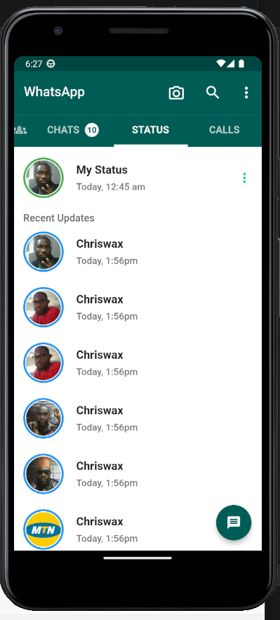 GitHub - chriswax/Whatsapp-Clone-UI: Whatsapp Clone UI design in Flutter done for learning and ...