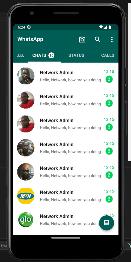 GitHub - chriswax/Whatsapp-Clone-UI: Whatsapp Clone UI design in Flutter done for learning and ...
