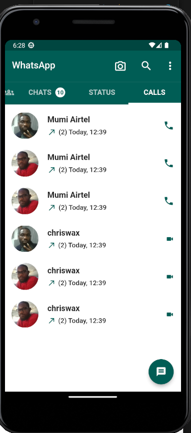 GitHub - chriswax/Whatsapp-Clone-UI: Whatsapp Clone UI design in Flutter done for learning and ...