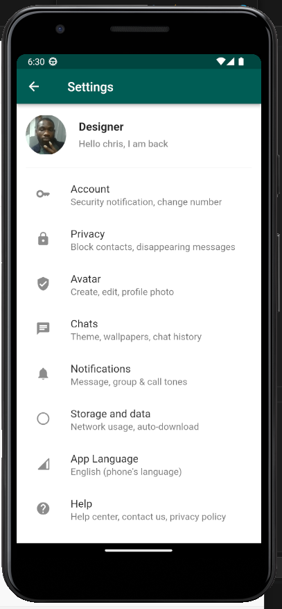 GitHub - chriswax/Whatsapp-Clone-UI: Whatsapp Clone UI design in Flutter done for learning and ...