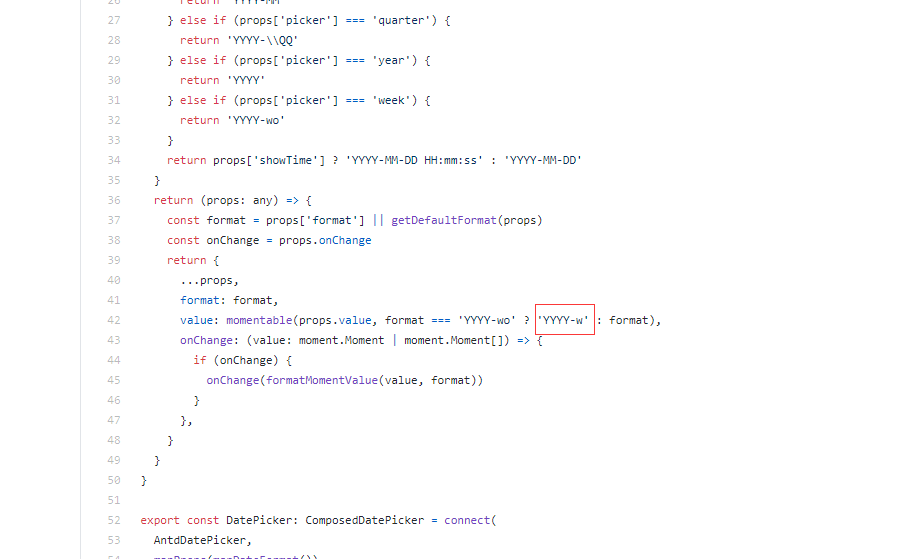 [Bug Report] @formily/antd 的DatePicker的周选择器选择2021-01-01时会出现NAN · Issue #1610 · alibaba/formily ...