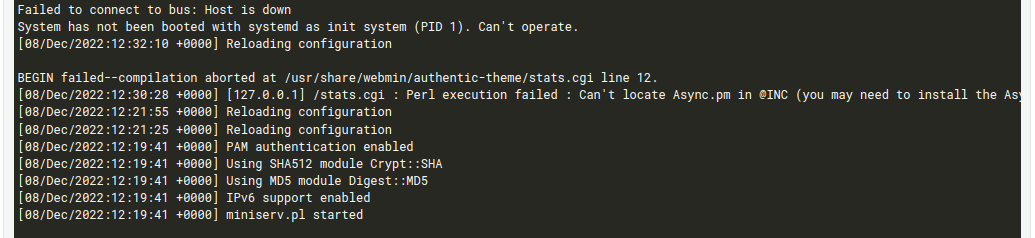 Webmin Bandwidth Monitoring require systemd instead of zinit · Issue #104 · threefoldtech/www ...