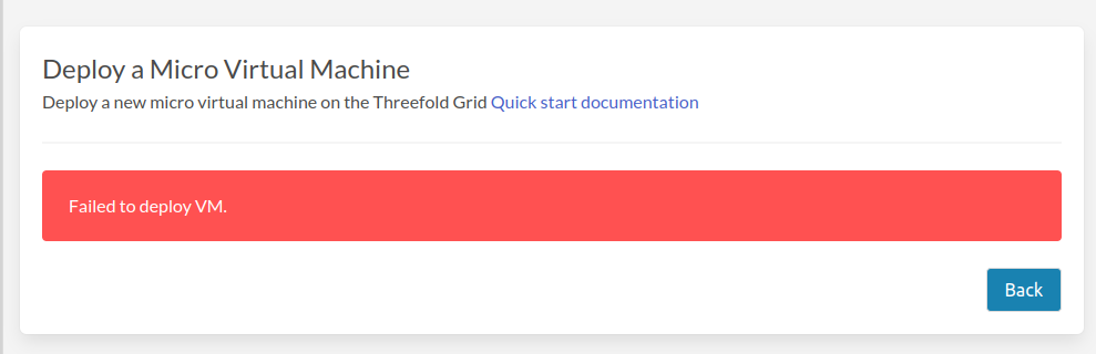 Failed to deploy VM. · Issue #1258 · threefoldtecharchive/grid_weblets · GitHub