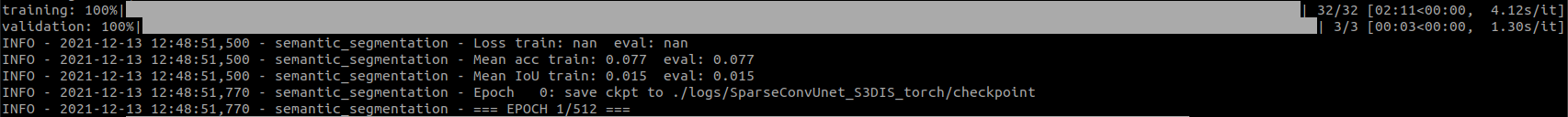 Loss function returns NaN · Issue #441 · isl-org/Open3D-ML · GitHub
