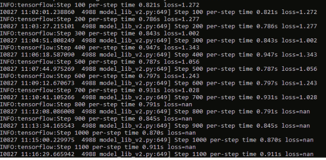 EfficientDet Training loss=nan · Issue #9151 · tensorflow/models · GitHub