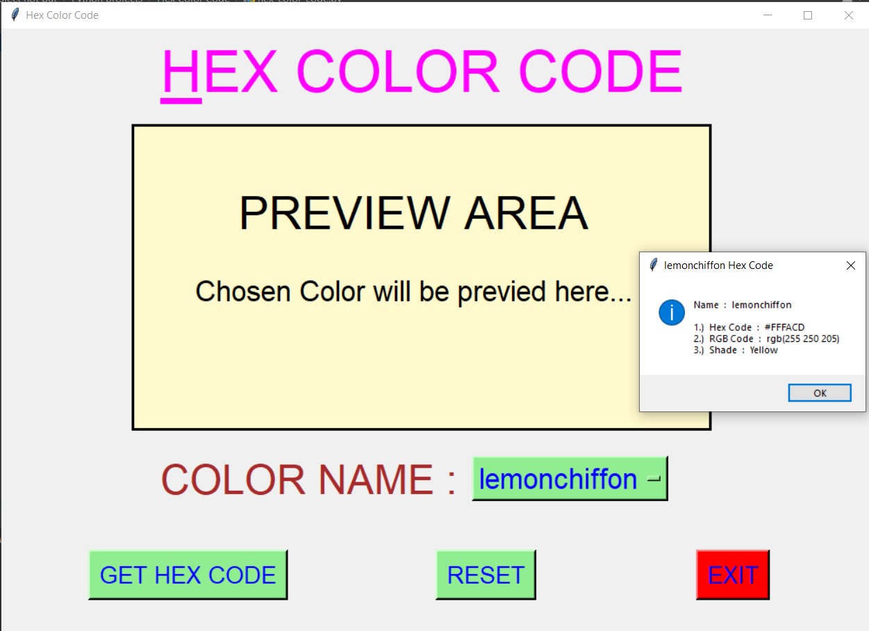 Added Hex Color Code in Python Scripts by akash-rajak · Pull Request #1000 · Tejas1510/Hacking ...