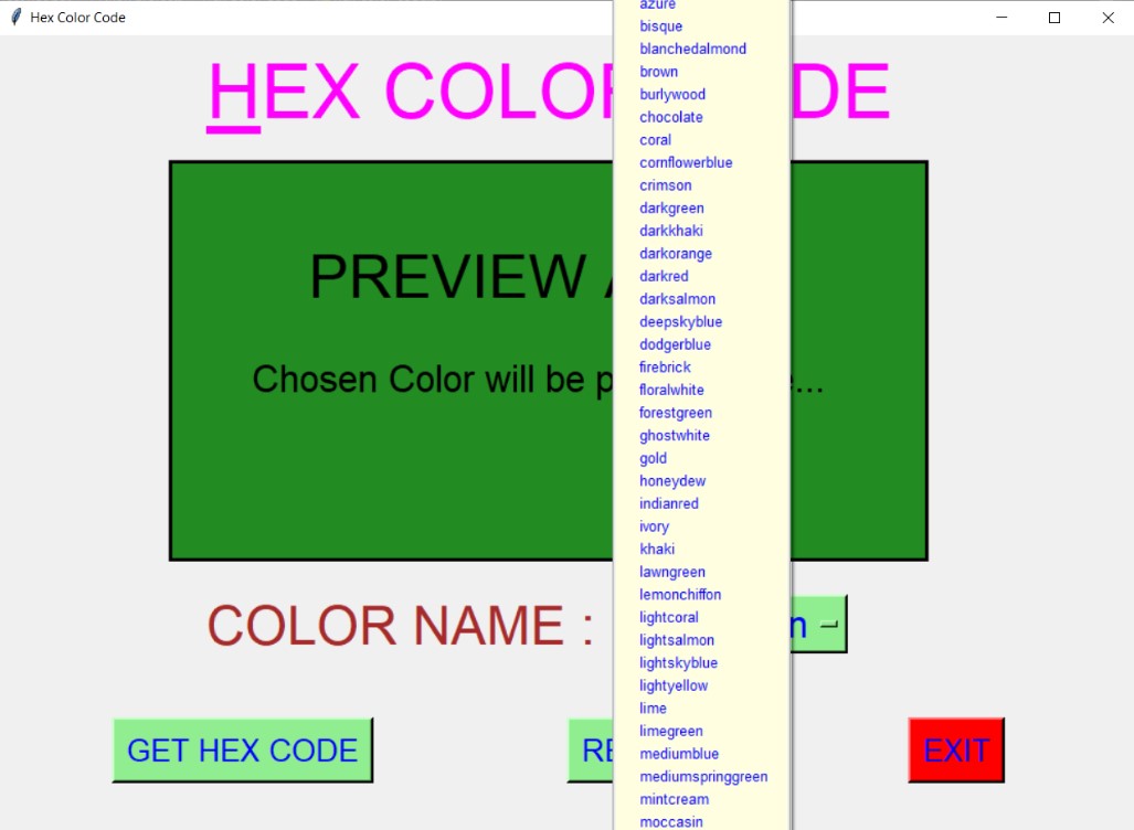 Added Hex Color Code in Python Scripts by akash-rajak · Pull Request #1000 · Tejas1510/Hacking ...