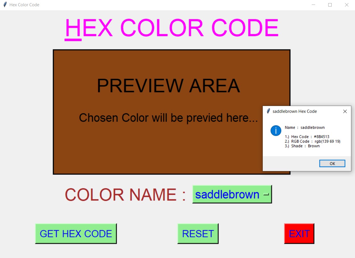 Added Hex Color Code in Python Scripts by akash-rajak · Pull Request #1000 · Tejas1510/Hacking ...