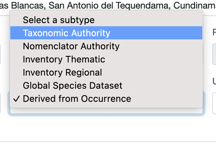 Use the checklist subtype set on the IPT as Type on checklistbank · Issue #1217 ...