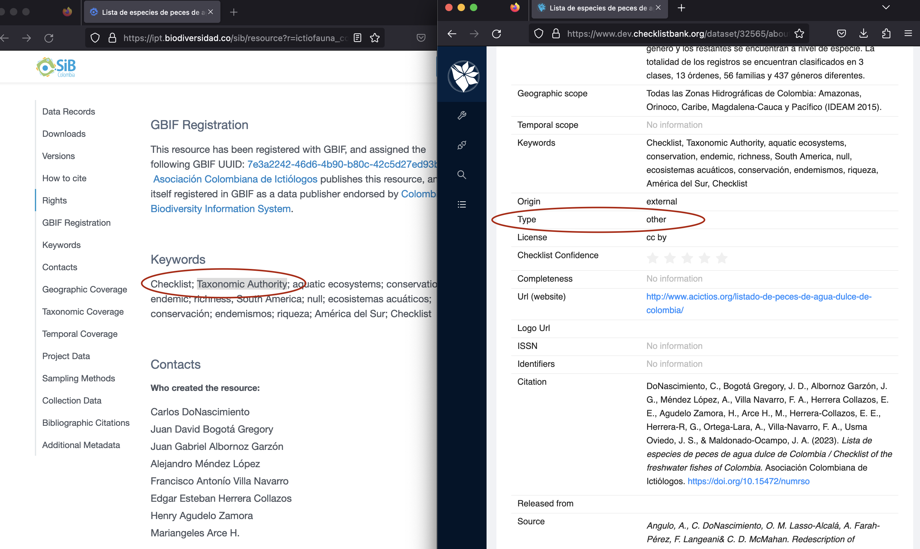 Use the checklist subtype set on the IPT as Type on checklistbank · Issue #1217 ...