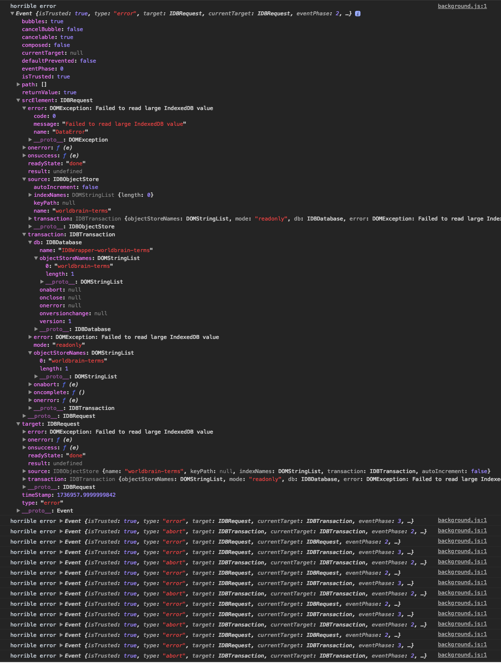 "horrible error" 3x - Memex v0.2.2 not working in chrome · Issue #382 · WorldBrain/Memex · GitHub
