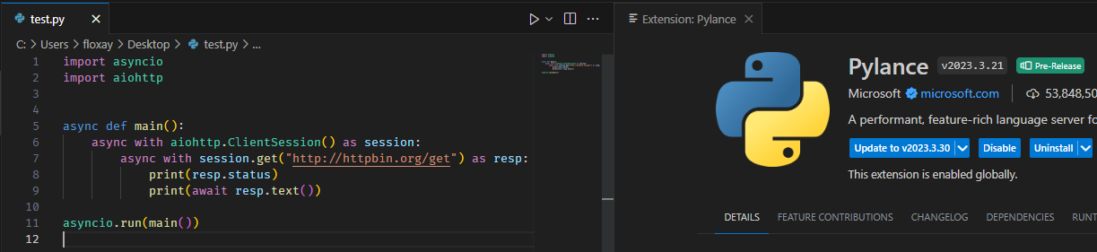 pylance randomly stopped recognizing used imports · Issue #4142 · microsoft/pylance-release · GitHub