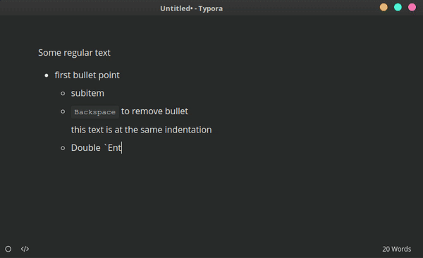 Indentation of items without bullet in a list does not match the bulleted items · Issue #3963 ...