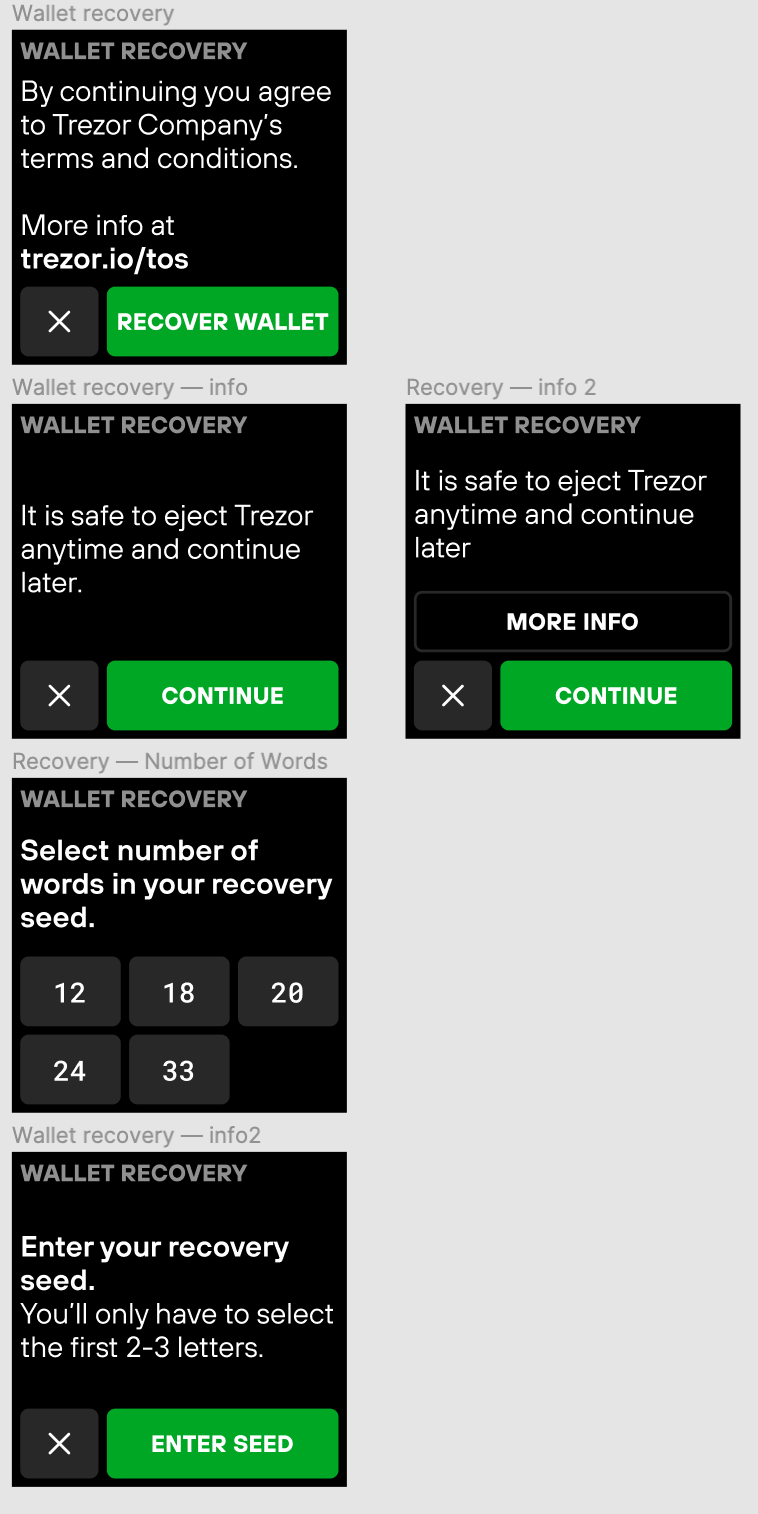 Replace banner by normal header in recovery flow · Issue #2947 · trezor/trezor-firmware · GitHub