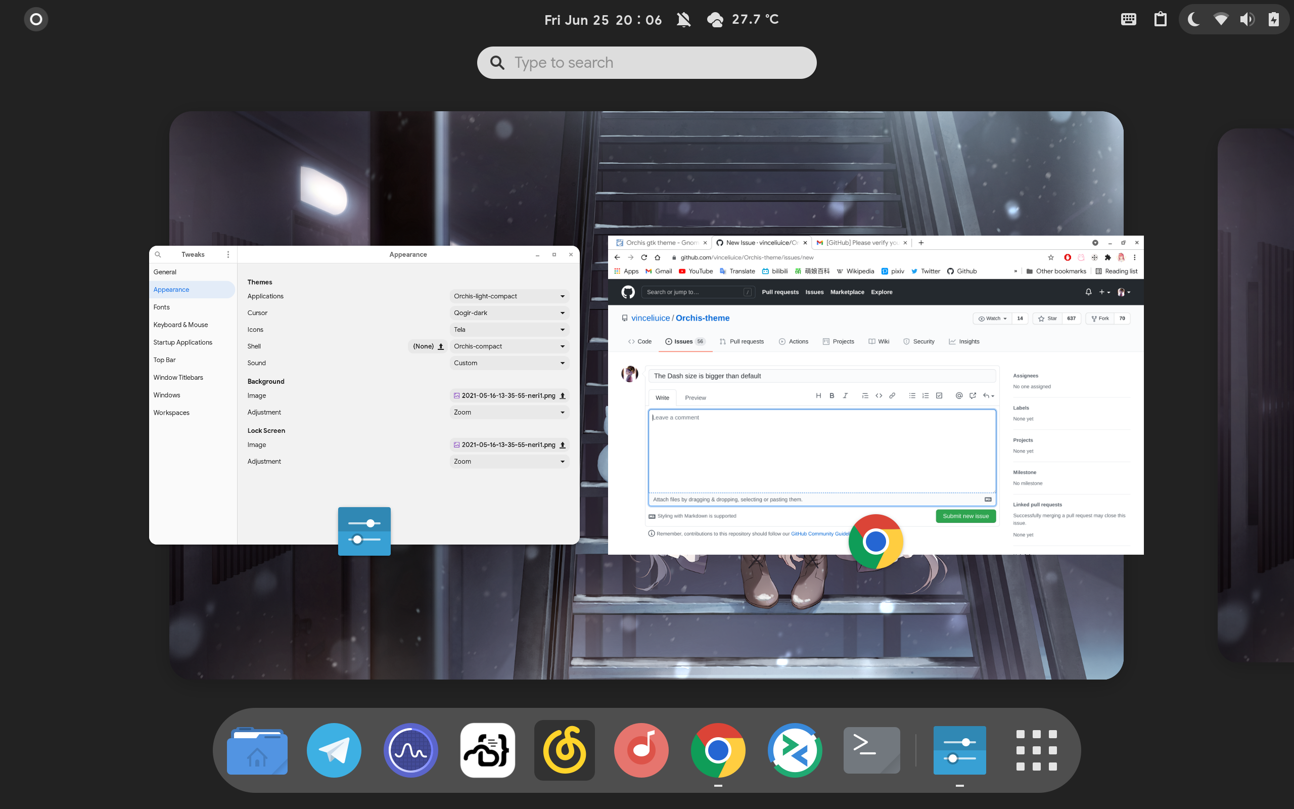 The Dash size is bigger than default · Issue #109 · vinceliuice/Orchis-theme · GitHub