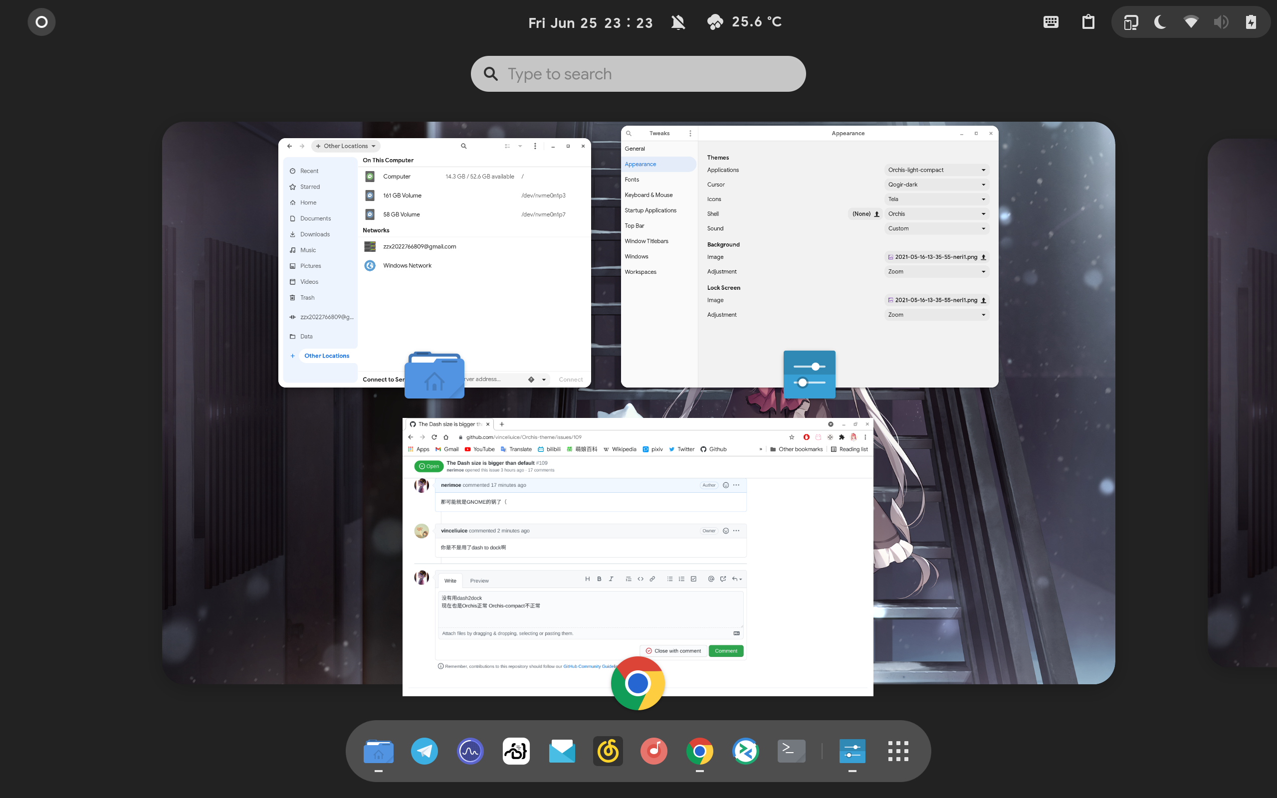 The Dash size is bigger than default · Issue #109 · vinceliuice/Orchis-theme · GitHub