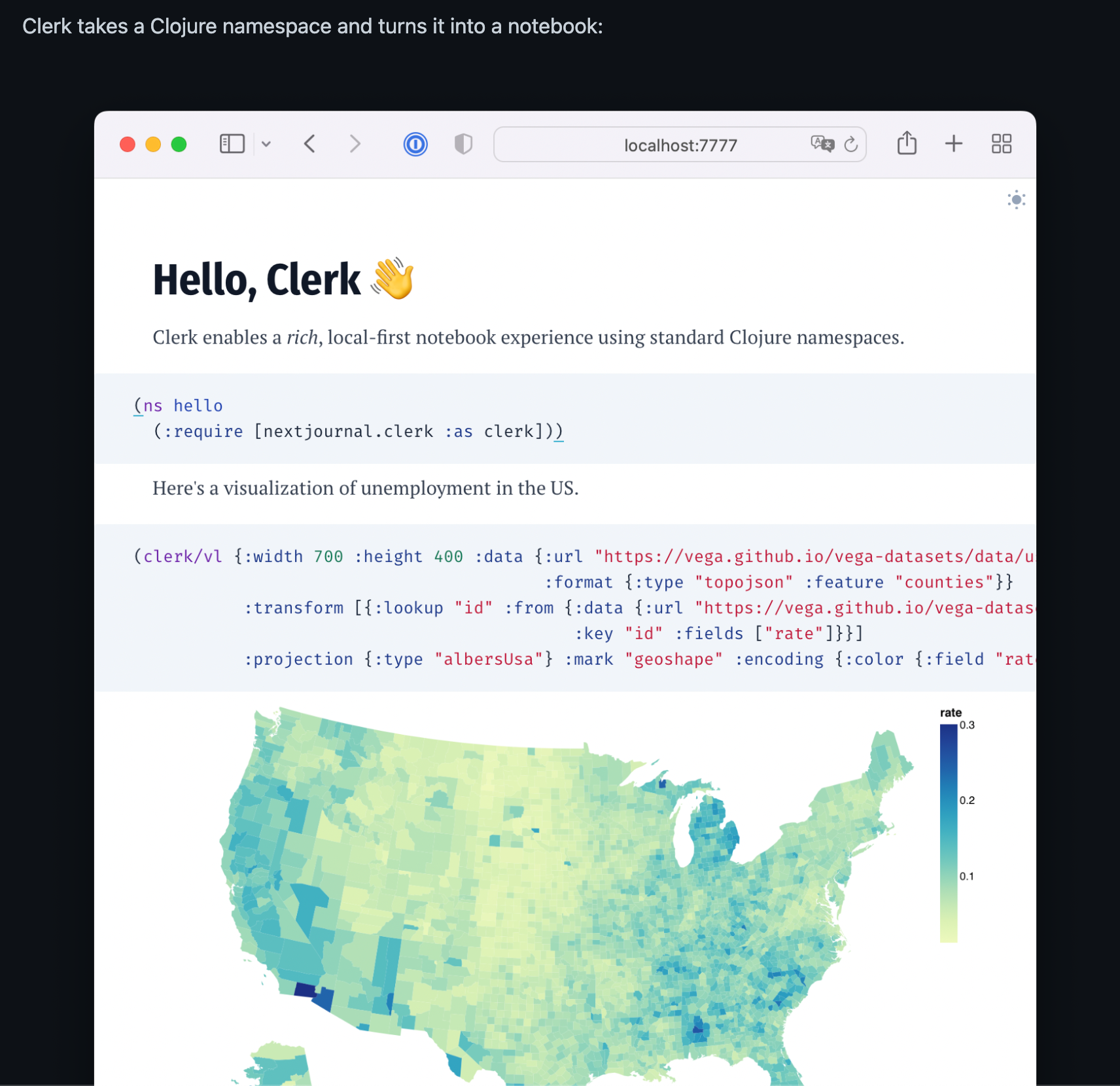 GitHub - viesti/clerk-sample: Clerk notebook sample