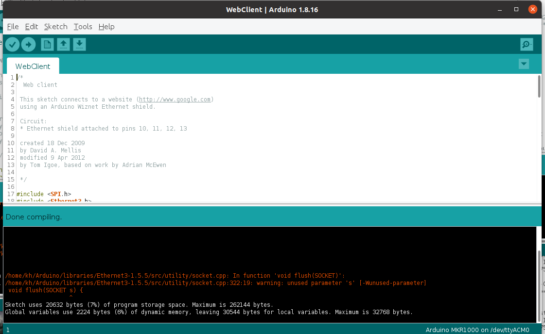 Loss Of Connection Of The Arduino Mkr With The Nodejs Server When The Nodejs Server Is Restarted