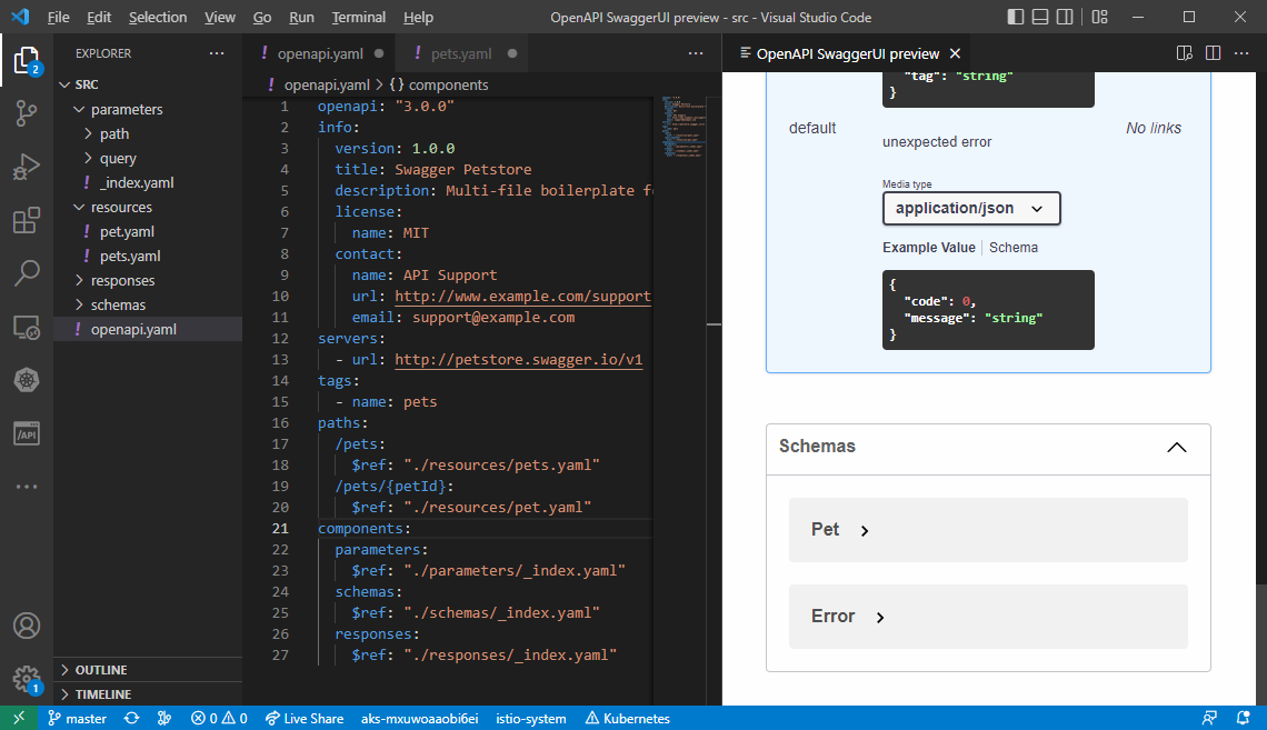 Broken Ref Support · Issue 190 · 42crunch Vscode Openapi · Github