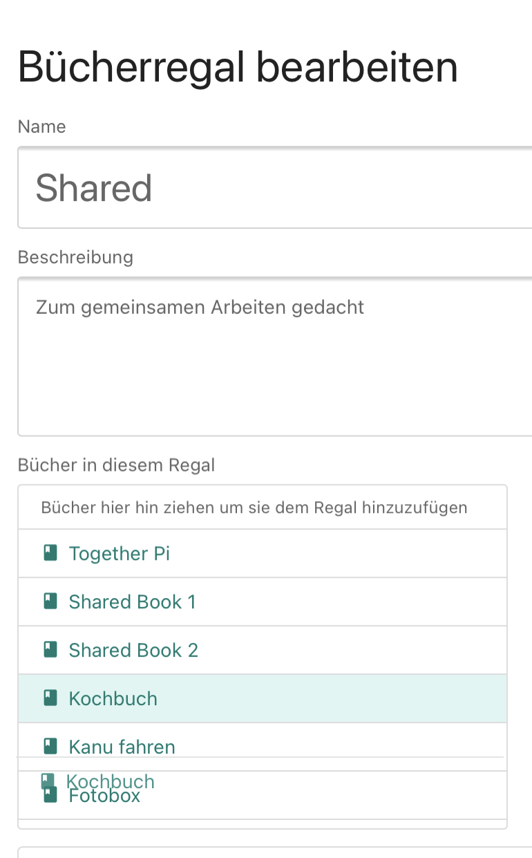 No Scrolling In Shelves Edit Mode On Touch Device Ipad · Issue 2301 · Bookstackapp Bookstack