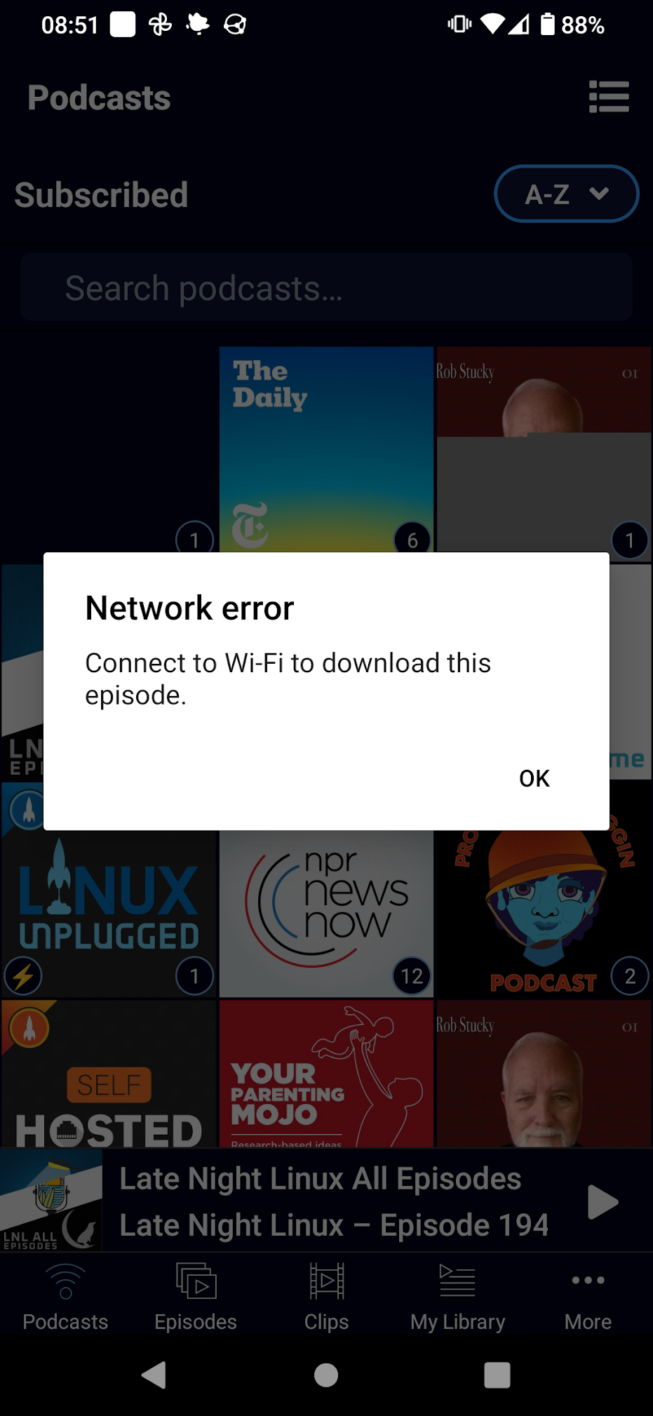 False Network errors on Android · Issue #1243 · podverse/podverse-rn · GitHub