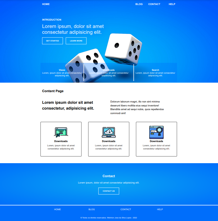 GitHub - WelintonJLopes/Website-html-css: Site institucional somente ...