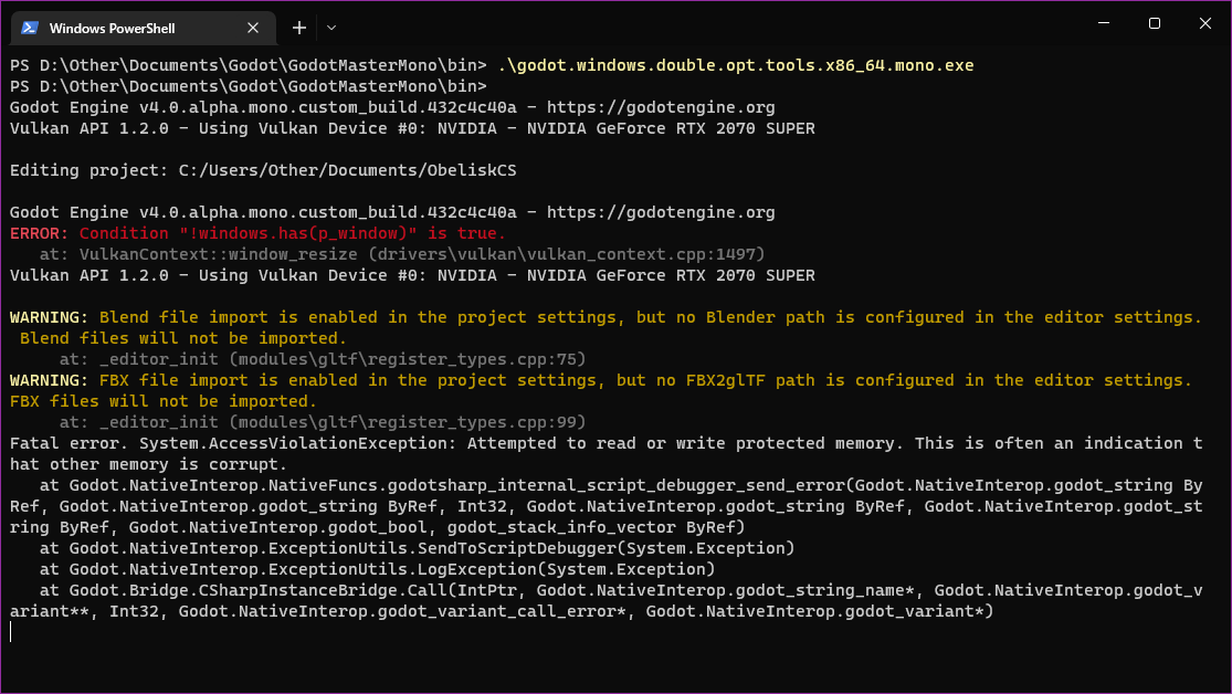 Godot Master Crashing On Opening Editor On Latest Commit Possibly Mono Related · Issue 65445 1219