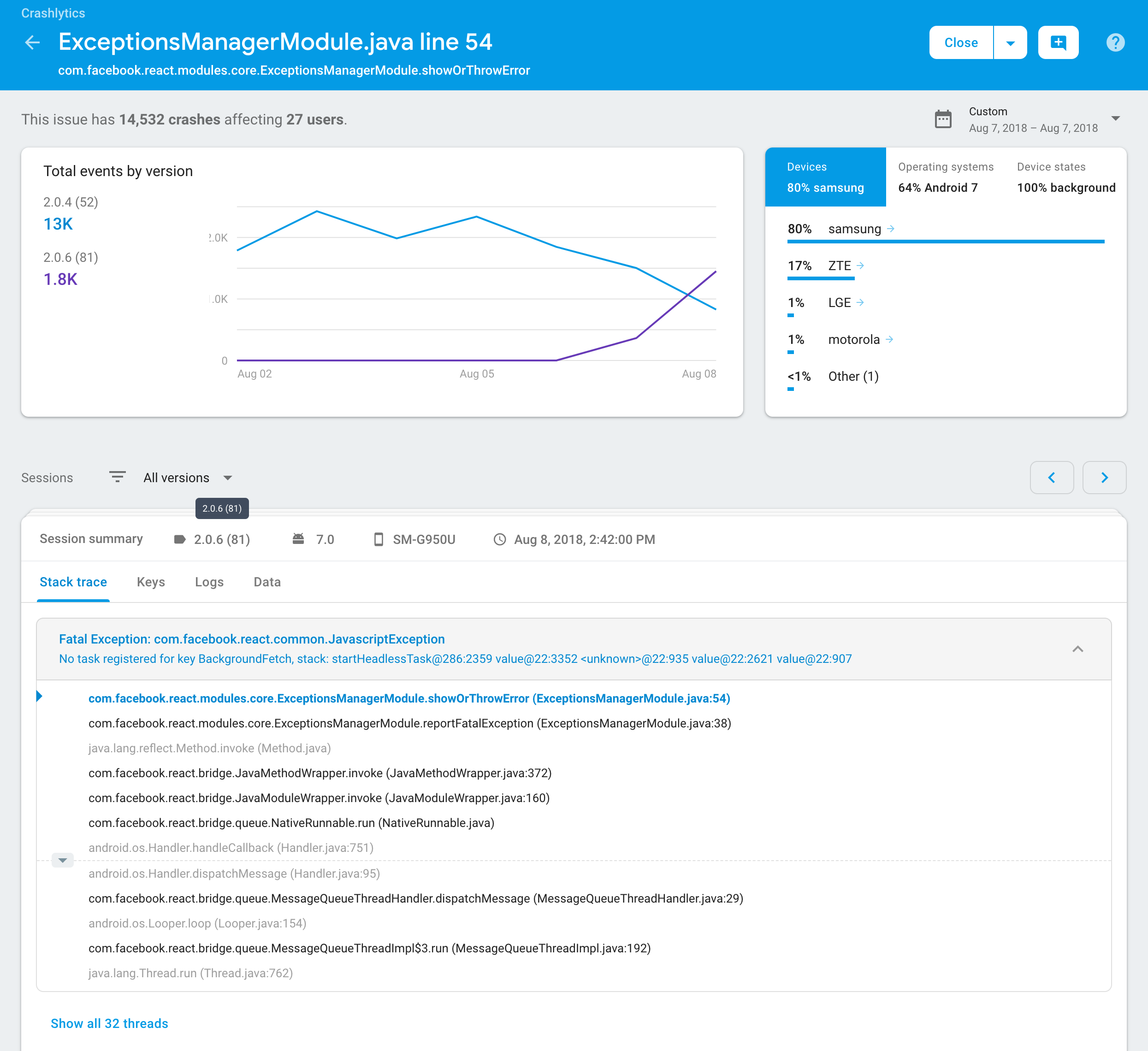 No task registered for key BackgroundFetch · Issue #101 · transistorsoft/react-native-background ...