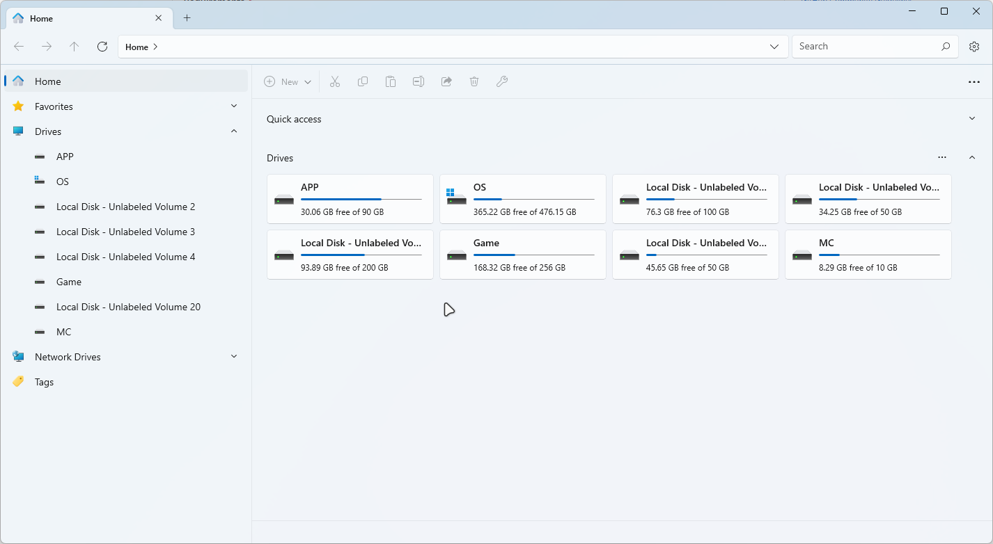[BUG] Why it does not show drive letter · Issue #13399 · files-community/Files · GitHub