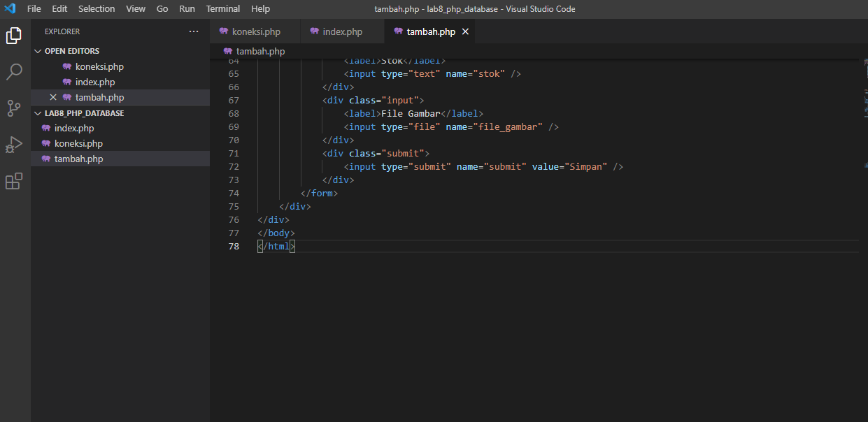 GitHub - viraniindahsari/lab8_php_database