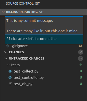 Git commit "n characters left" tooltipcovers "staged changes" header · Issue #87089 · microsoft ...