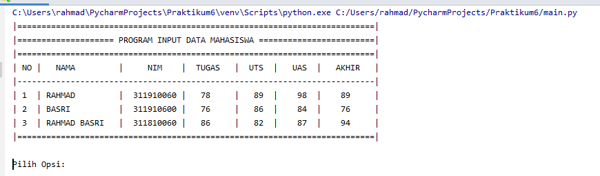 GitHub - RahmadBasri/Praktikum_6pycharm: praktikum 6 pycharm