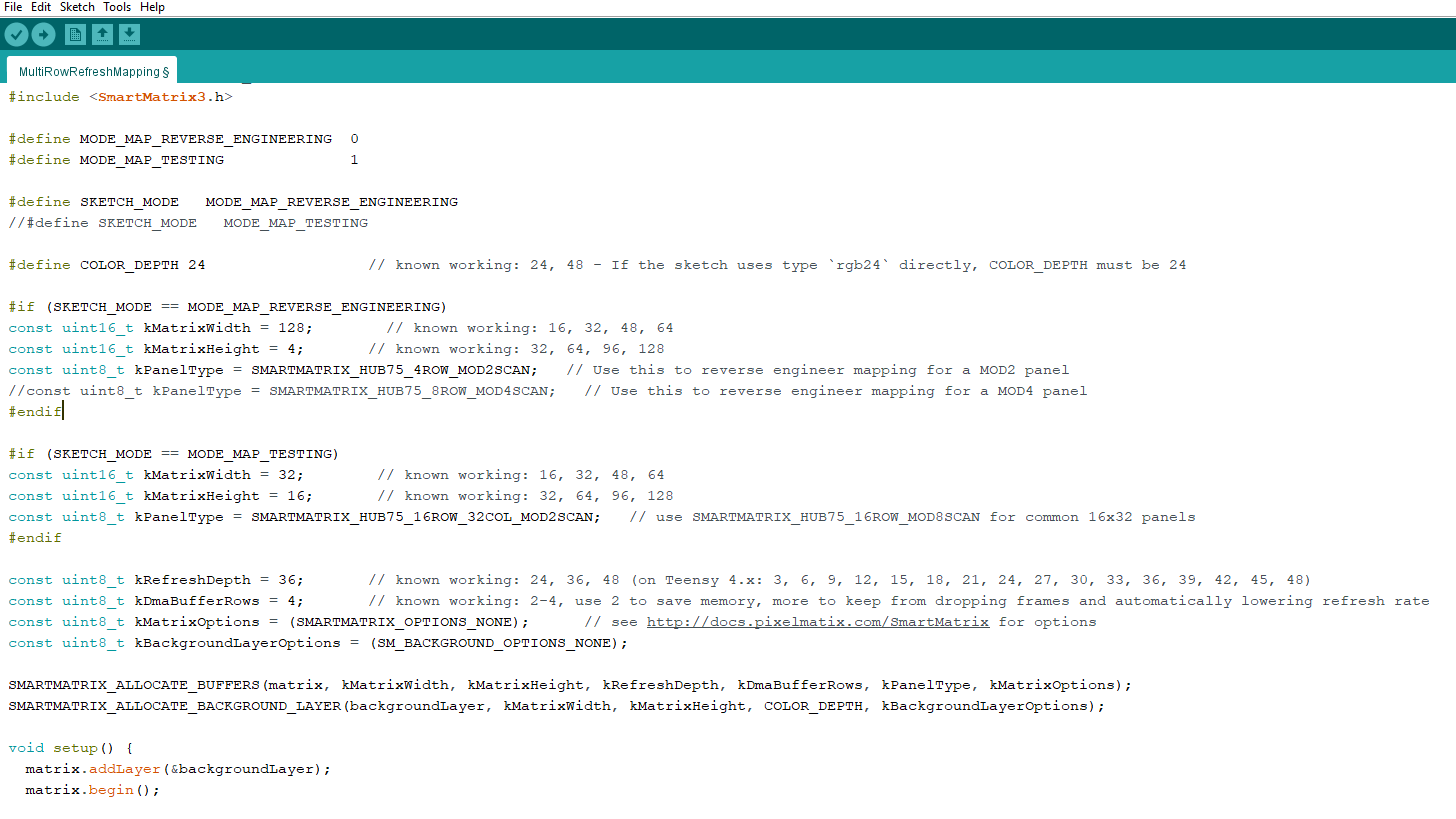 P5 32x64 not correct display · Issue #117 · pixelmatix/SmartMatrix · GitHub