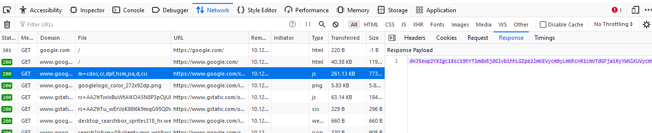 [BUG] Firefox DevTools does not decode Playwright's HAR response bodies of text resources ...