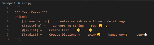 Support Unicode Characters Properly · Issue 862 · Robocorp Robotframework Lsp · Github