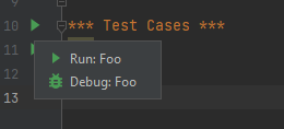 pycharm - run button on test cases should have an option to edit the ...