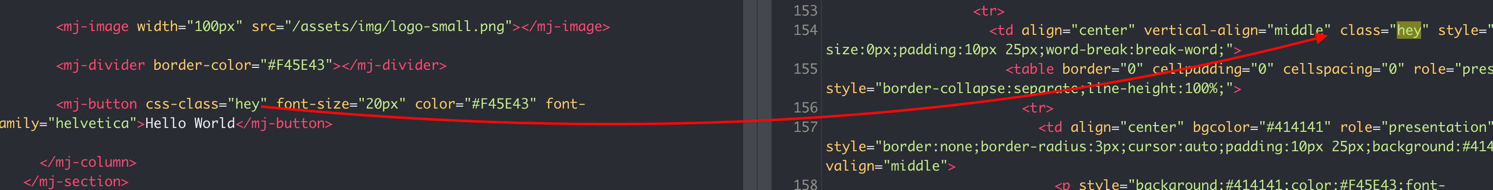 Are we able to add classes to a mj-button? · Issue #1740 · mjmlio/mjml · GitHub