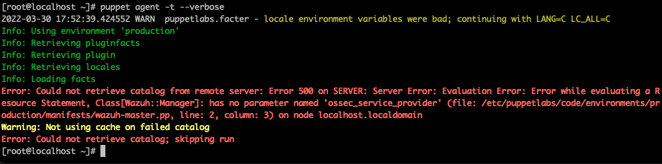 The `ossec_service_provider` variable specified in the documentation are not working for the ...