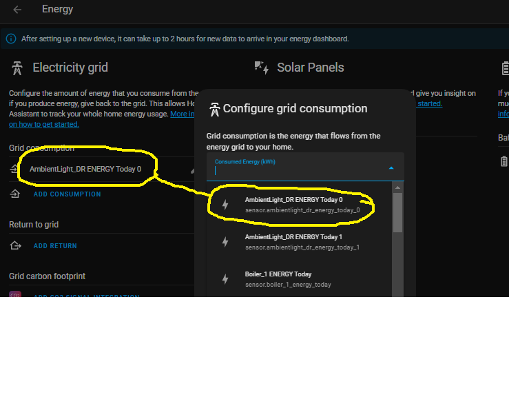 Energy configuration: Already added devices still showing in dropdown · Issue #17359 · home ...