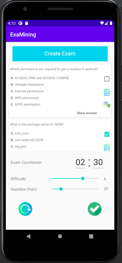 GitHub - onurporsuk/ExaMining-Android-App