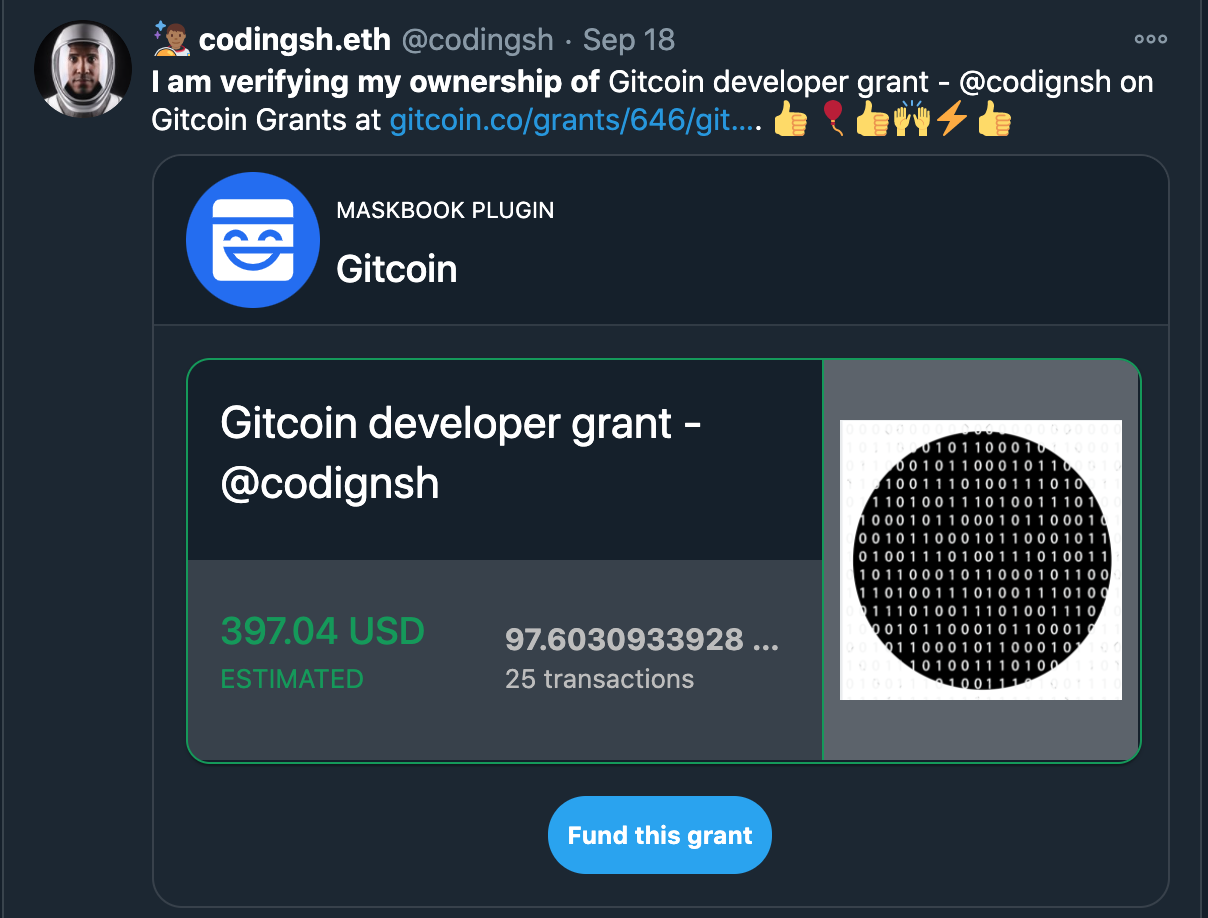 Verify Grant Issue · Issue #8009 · gitcoinco/web · GitHub