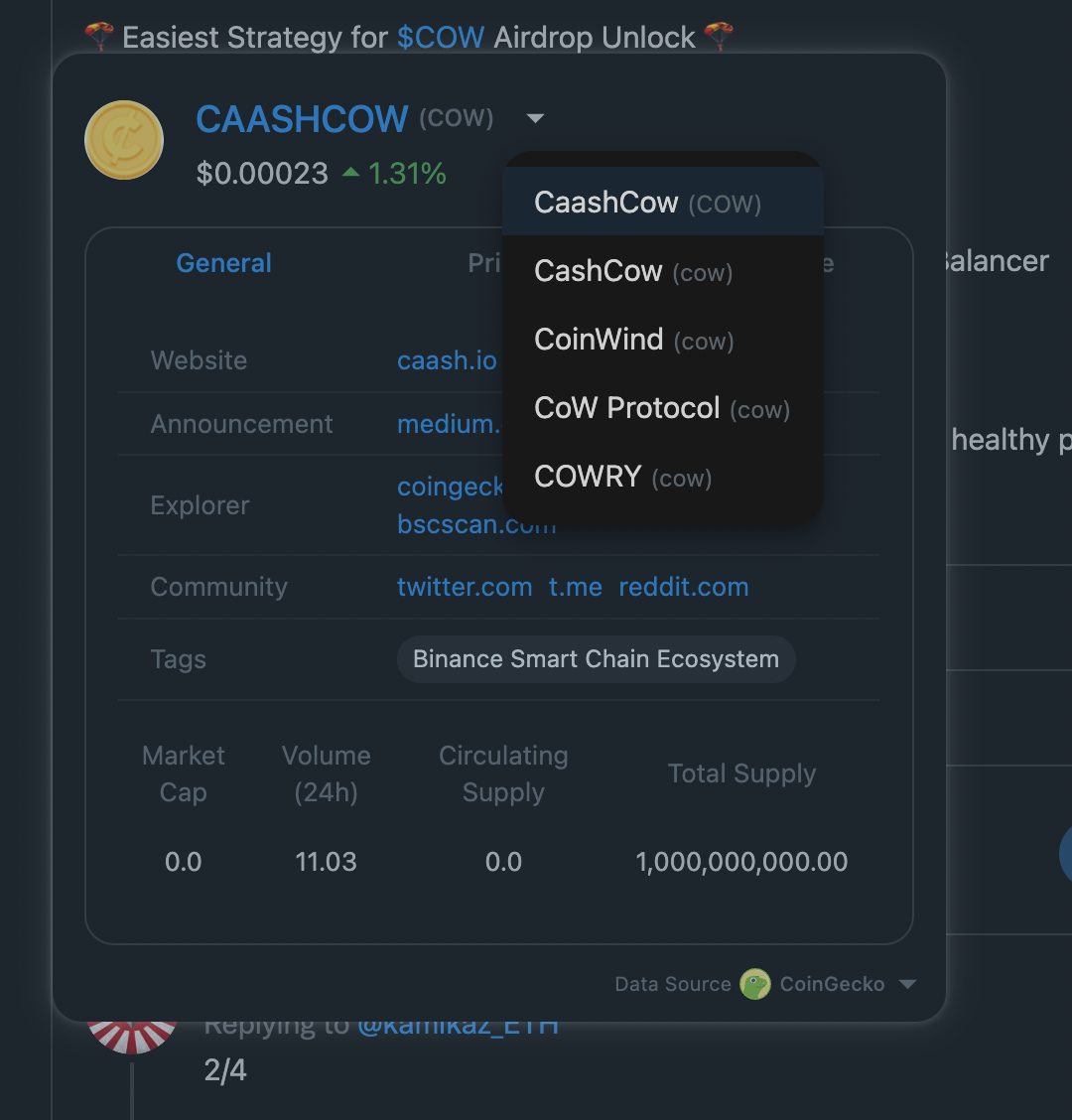 [Bug] Twitter Token View · Issue #5980 · DimensionDev/Maskbook · GitHub