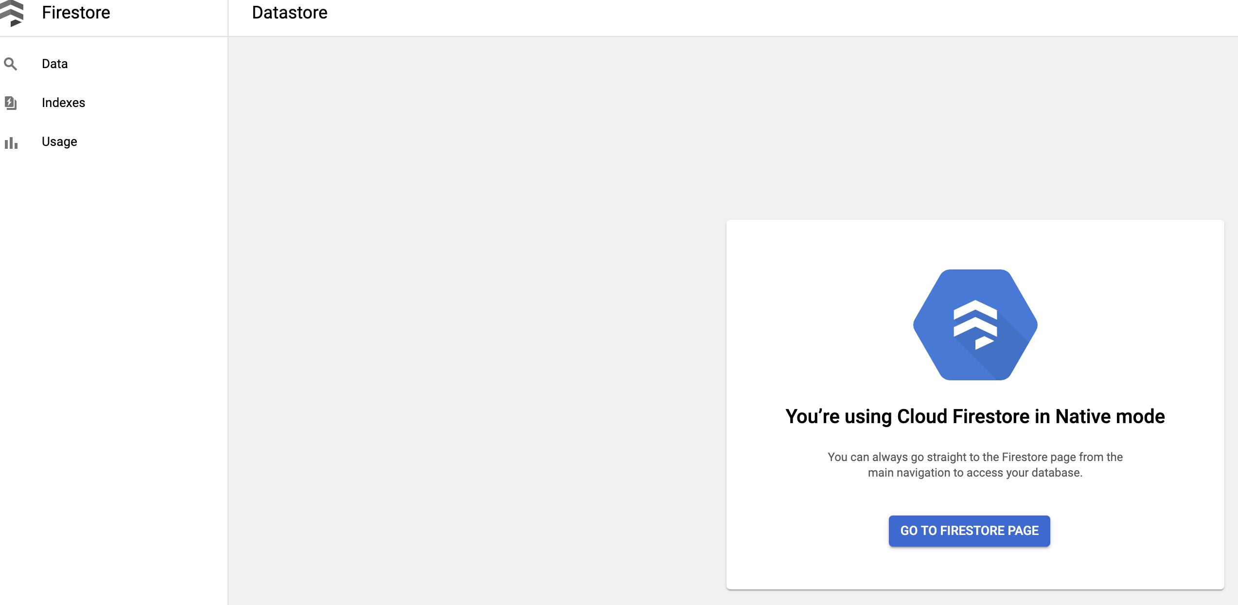 The Cloud Firestore API is not available for Cloud Datastore projects. · Issue #3436 ...
