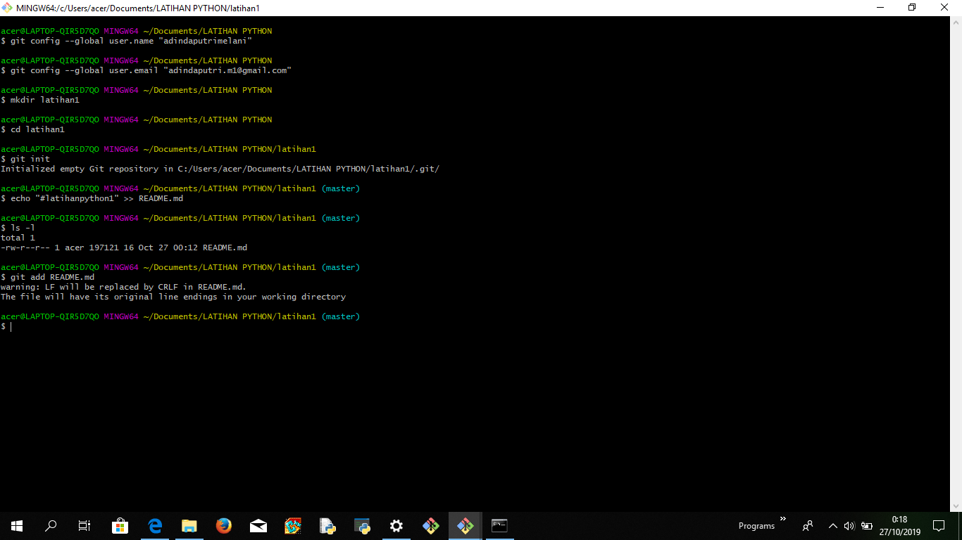 GitHub - adindaputrimelani/LATIHAN-PYTHON