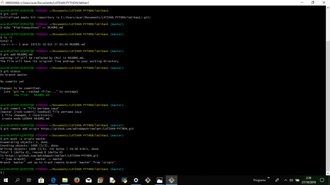 GitHub - adindaputrimelani/LATIHAN-PYTHON