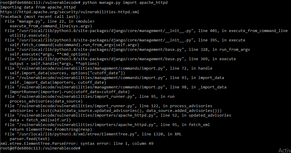 Update Apache_httpd importer from XML to JSON Advisory · Issue #423 · aboutcode-org ...