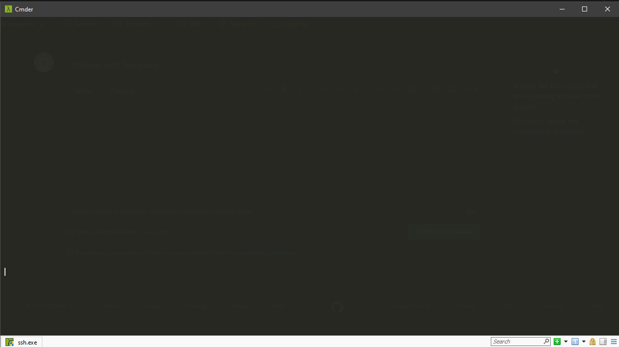 Problem With Text Based Displayed · Issue 2378 · Cmderdevcmder · Github